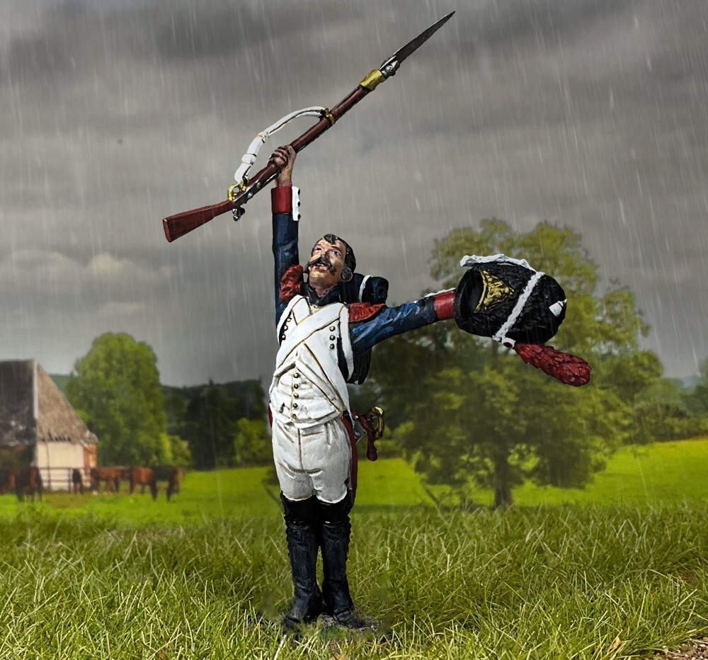 BRITAINS NAPOLEONIC FRENCH 36221 FRENCH IMPERIAL GUARD CHEERING VIVE L ...