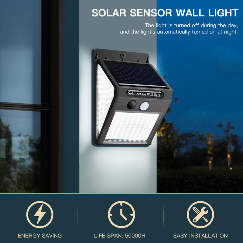 4 Outdoor 20 LED Solar Wall Light Waterproof Outdoor PIR Motion Sensor ...
