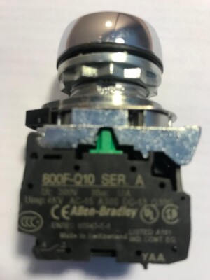 ALLEN-BRADLEY 800F-Q10 SER A with BLUE PUSH BUTTON | eBay