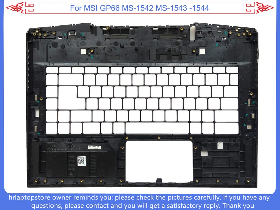 New For MSI GP66 MS-1542 MS-1543 -1544 Laptop Palmrest Upper Case ...