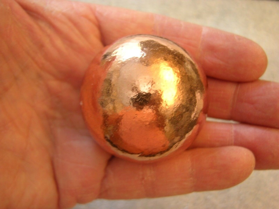 Copper balls 2 inch diameter 2 ball lot solid natural Michigan copper ...