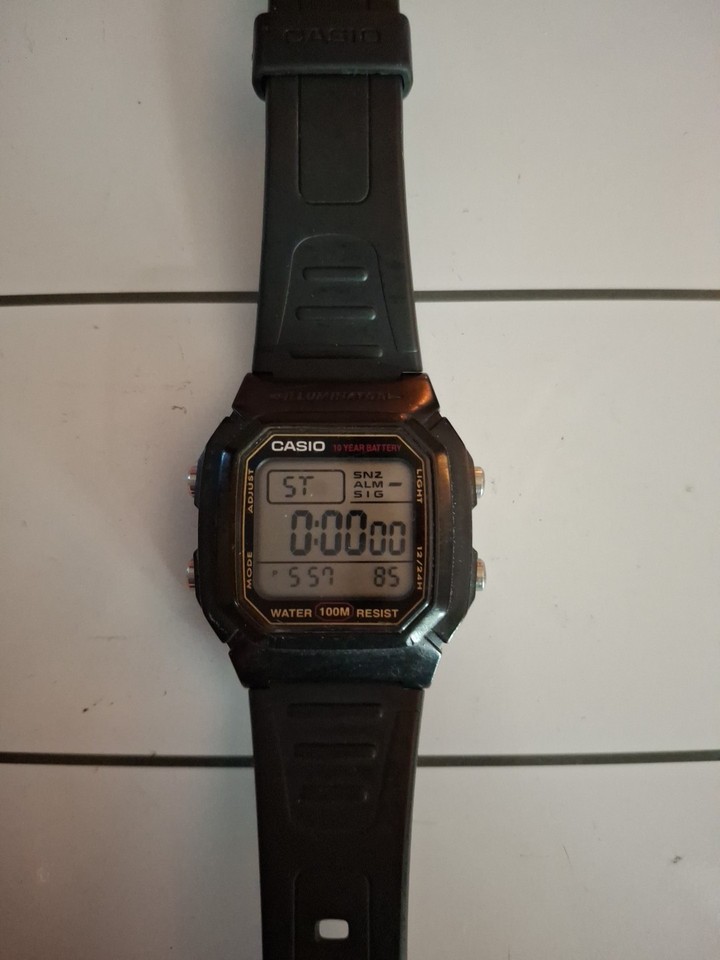 Casio Illuminator Watch Men 37mm Digital Backlight 3240 W-800H Battery ...