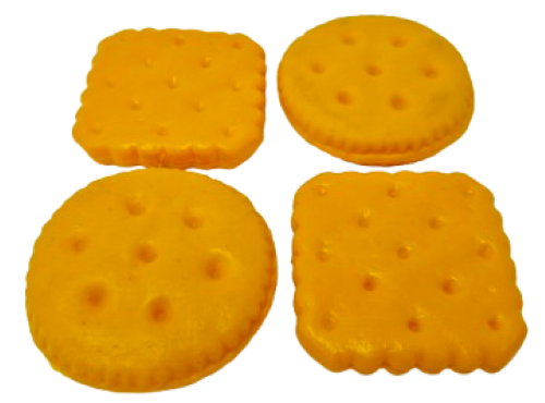 Play Food Vintage Large Ritz Style Square & Round Crackers Rare | eBay