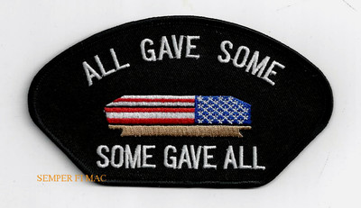 ALL GAVE SOME SOME GAVE ALL MEMORIAL PATCH US ARMY MARINES NAVY PIN UP ...