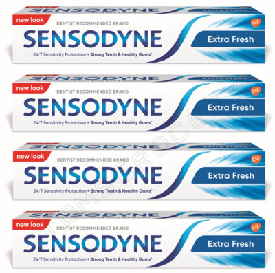 4 SENSODYNE EXTRA FRESH Sensitivity Protection Daily Toothpaste 75ml | eBay