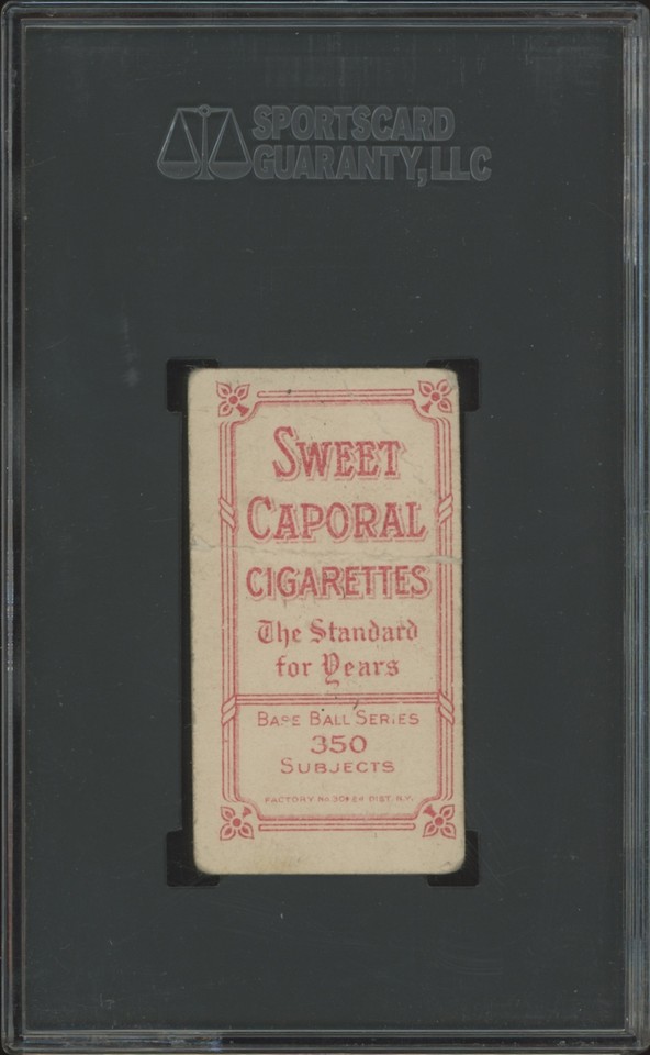 1909 T206 JIM PASTORIUS POOR SWEET CAPORAL 350 SGC 1 BASEBALL BROOKLYN ...