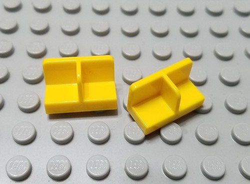LEGO Lot of 2 Yellow 1x2x1 Panels with Central Dividers | eBay
