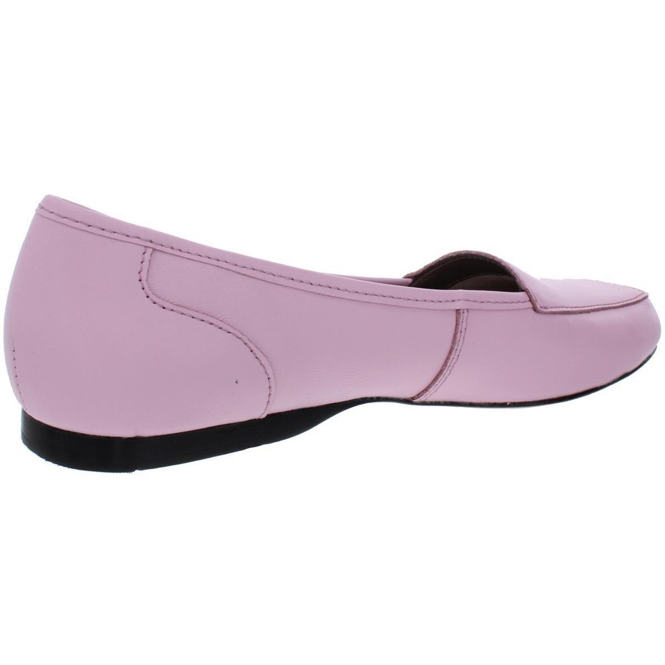 Array Womens Freedom Pink Leather Loafers Shoes 9 Narrow (AA,N) BHFO ...