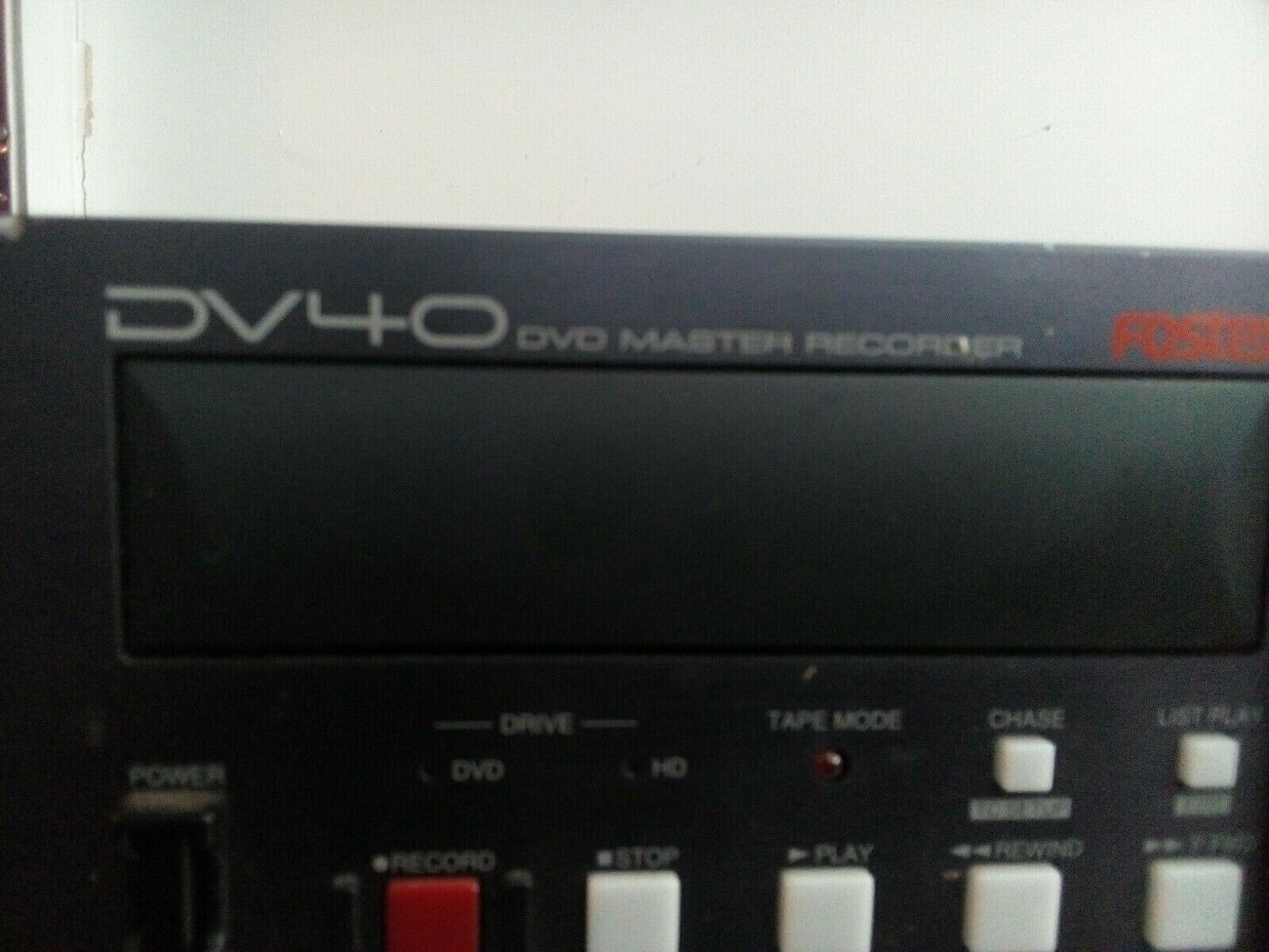 Fostex DV40 DVD Master Recorder Multitrack. for sale online | eBay