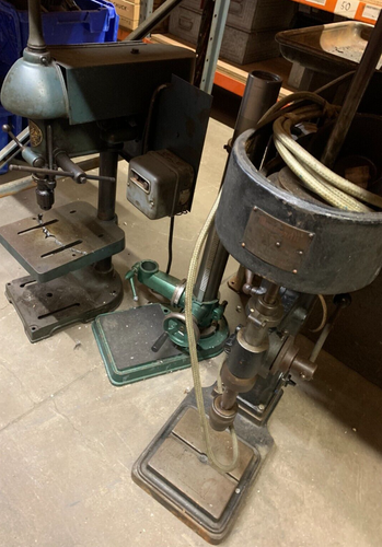 Used engineering tools drill vice drill stand and drill without motor ...