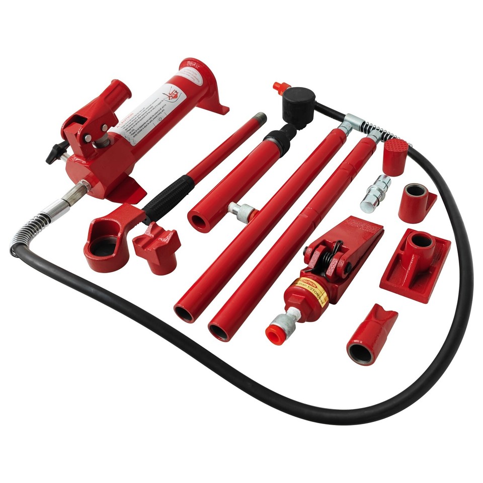 4 Ton Hydraulic Jack Car Repair Jack Tool Kit Auto Body Frame ...