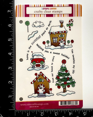 Our Craft Lounge Sweet Holiday CCM098 Christmas Crafty Clear Stamp Set ...