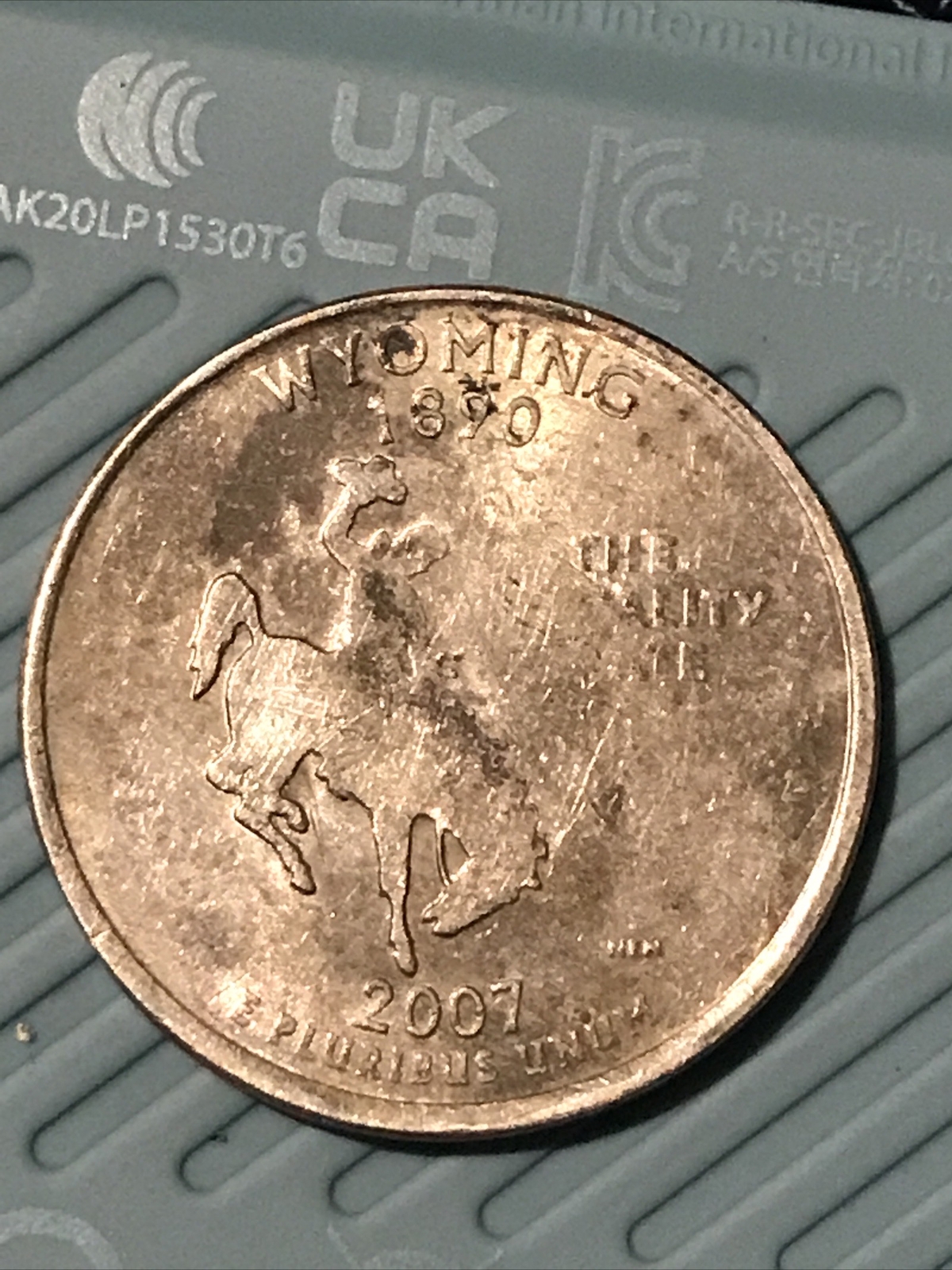 2007 p wyoming state quarter error | eBay