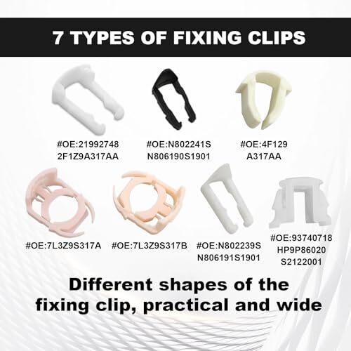 70pcs Fuel Line Retainer Clip Assortment Kit, 5/16" and 3/8" Fuel lines ...