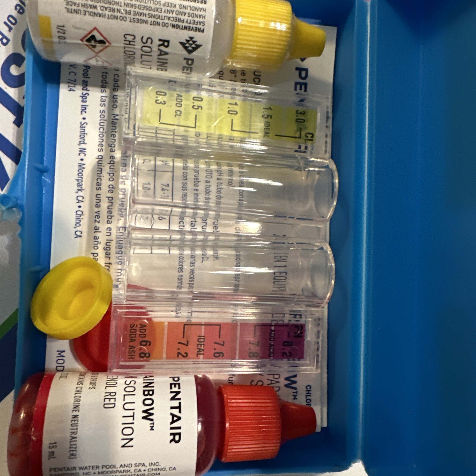 PENTAIR Rainbow 752 2 In 1 Chlorine PH Drop Test Kit R151076 Pool & Spa ...