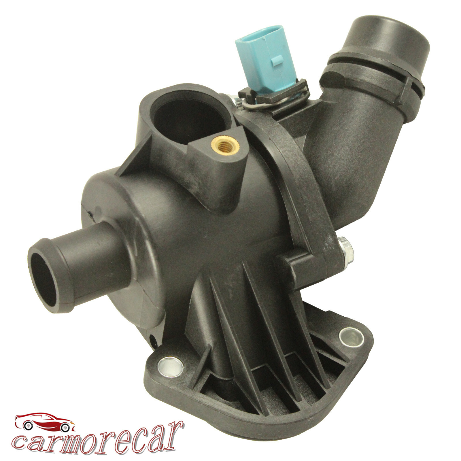 Thermostat Housing with Sensor New For Audi A4 Quattro 2002-2006 1.8L ...