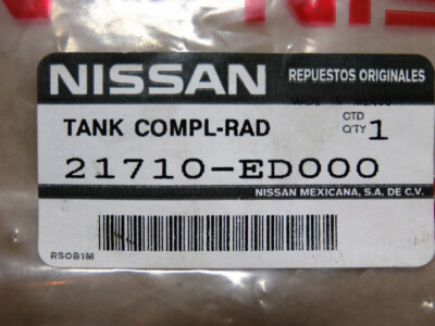 New Genuine OEM Nissan 21710-ED000 Coolant Recovery Tank Reservoir 07 ...