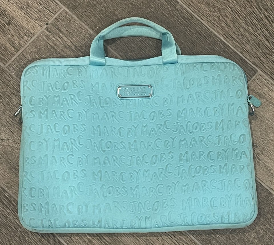 Marc Jacob’s Aqua Blue Laptop Bag With Adjustable Strap | eBay
