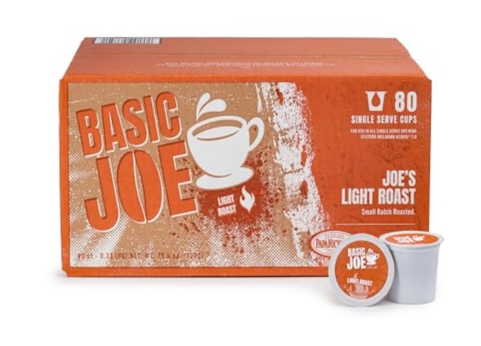 Basic Joe 80-Count Dark Medium Light Roast Single Serve Coffee Pods for ...