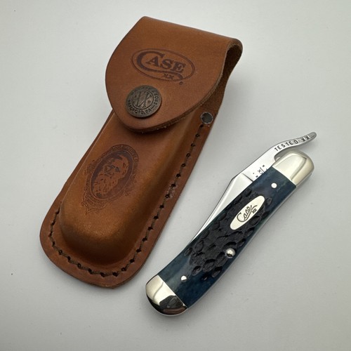 Case Russlock Blue Bone - 61953L - 2000 Year Model With New Leather ...