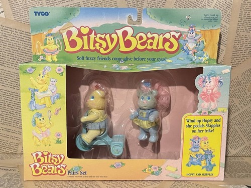 Bitsy Bears Figure Set Hopsy Skipples 3-Wheel Trike Toy Boxed 90s Tyco ...