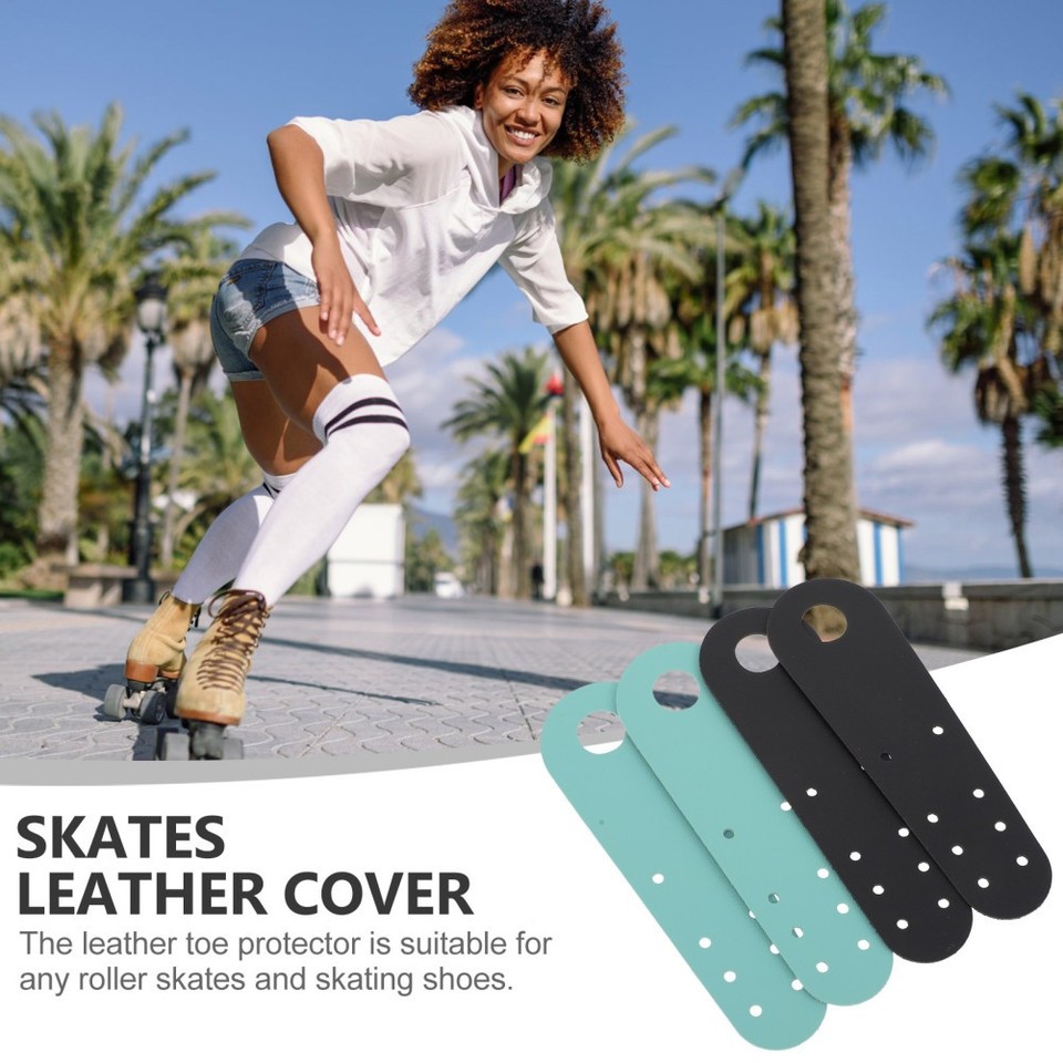 2 Pairs Shoes Protector Protective Sleeve for Skates Toe Roller Cap ...