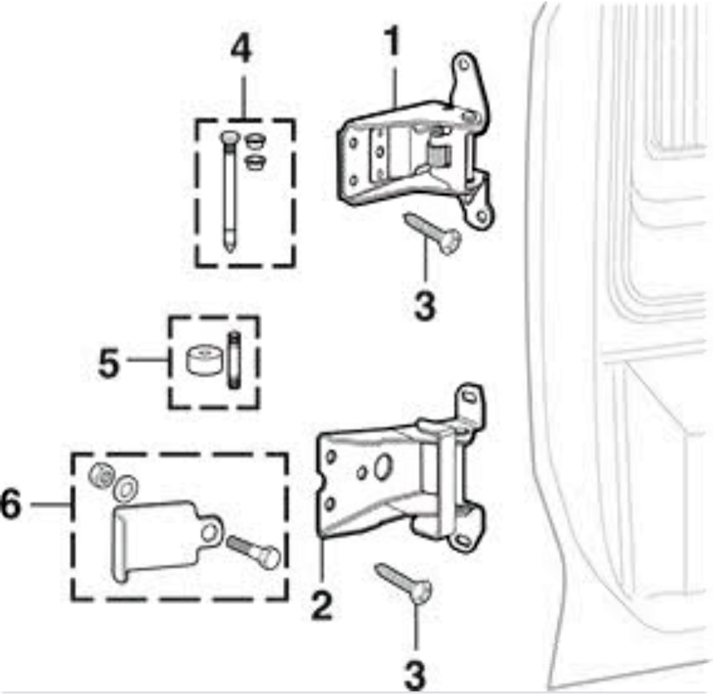 FORD F 150 PARTS DOOR HINGE SPRING F150 F250 F350 87-96 | eBay Australia