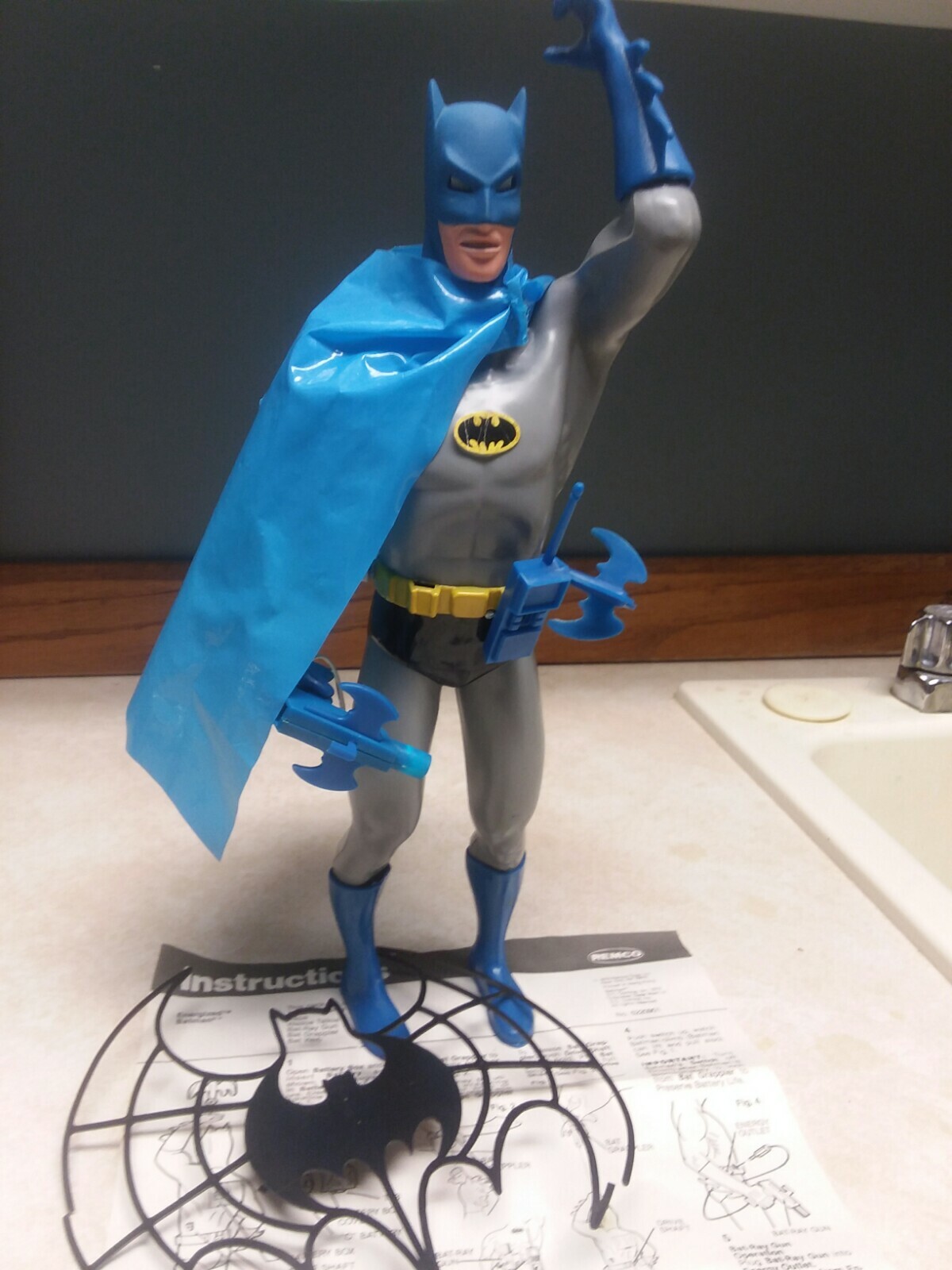 Ultra Rare Remco Energized Batman 12" Climbing Figure 1979 No Box Works ...