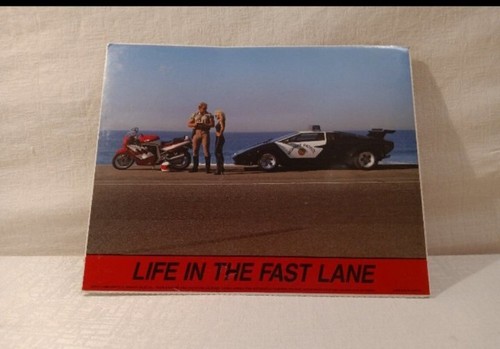 Lamborghini Car "Life in the Fast Lane" Funny Motorcycle Biker Framed ...