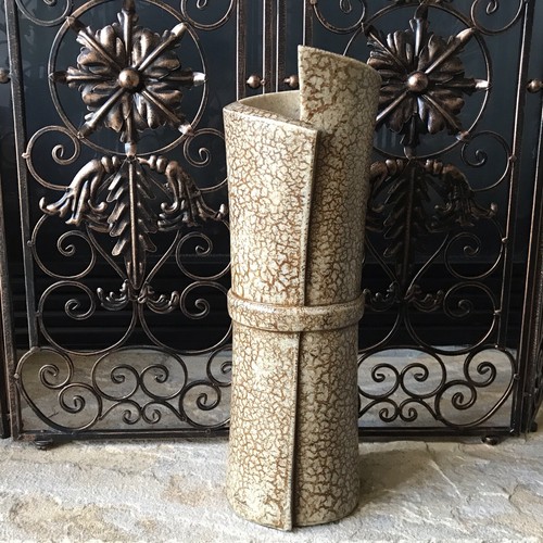 Large Vase Tall Heavy Wrapped Belted Ikebana Austin Gallery Kinder ...
