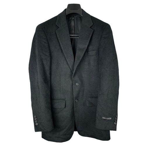 Jos A Bank Traveler Tailored Fit Blazer Jacket 38L Black Camel Hair ...