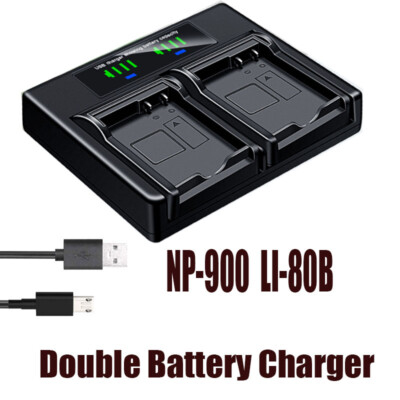 Dual Battery Charger For BENQ DC C500 DC E43 DC E53 DC E63 DC E720 ...