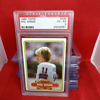 1980 Topps #225 Phil Simms RC PSA 4 VG-EX Giants | eBay