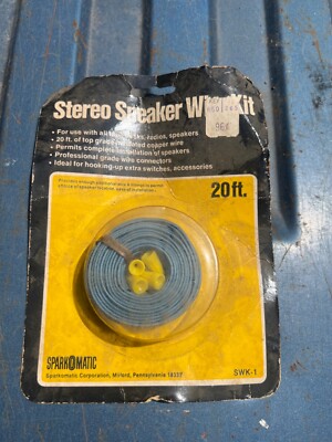 NOS Sparkomatic Speaker Wire Kit vintage NOS | eBay