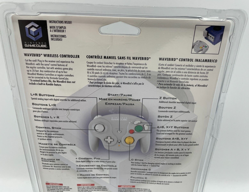Nintendo Gamecube Wavebird Wireless Controller - Platinum for sale ...