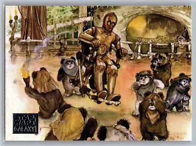Topps Star Wars Galaxy C-3PO Trading Card #70 The Golden Deity - FREE ...