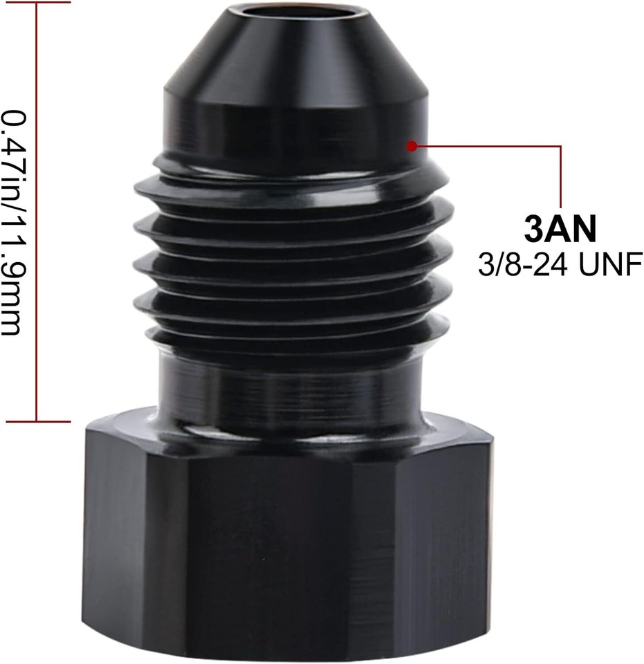 3AN 4AN 6AN 8AN 10AN Male Flare Blanking Plug Fitting Adapter Hex ...