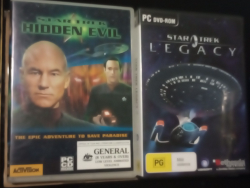 Star Trek Legacy PC DVD-ROM and Hidden Evil CD-ROM sci-fi action ...
