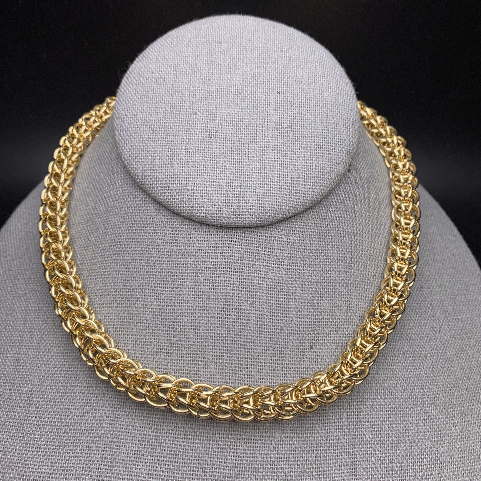 Sugarfix Thick Chain Necklace Gold Tone Classic Colla… - Gem