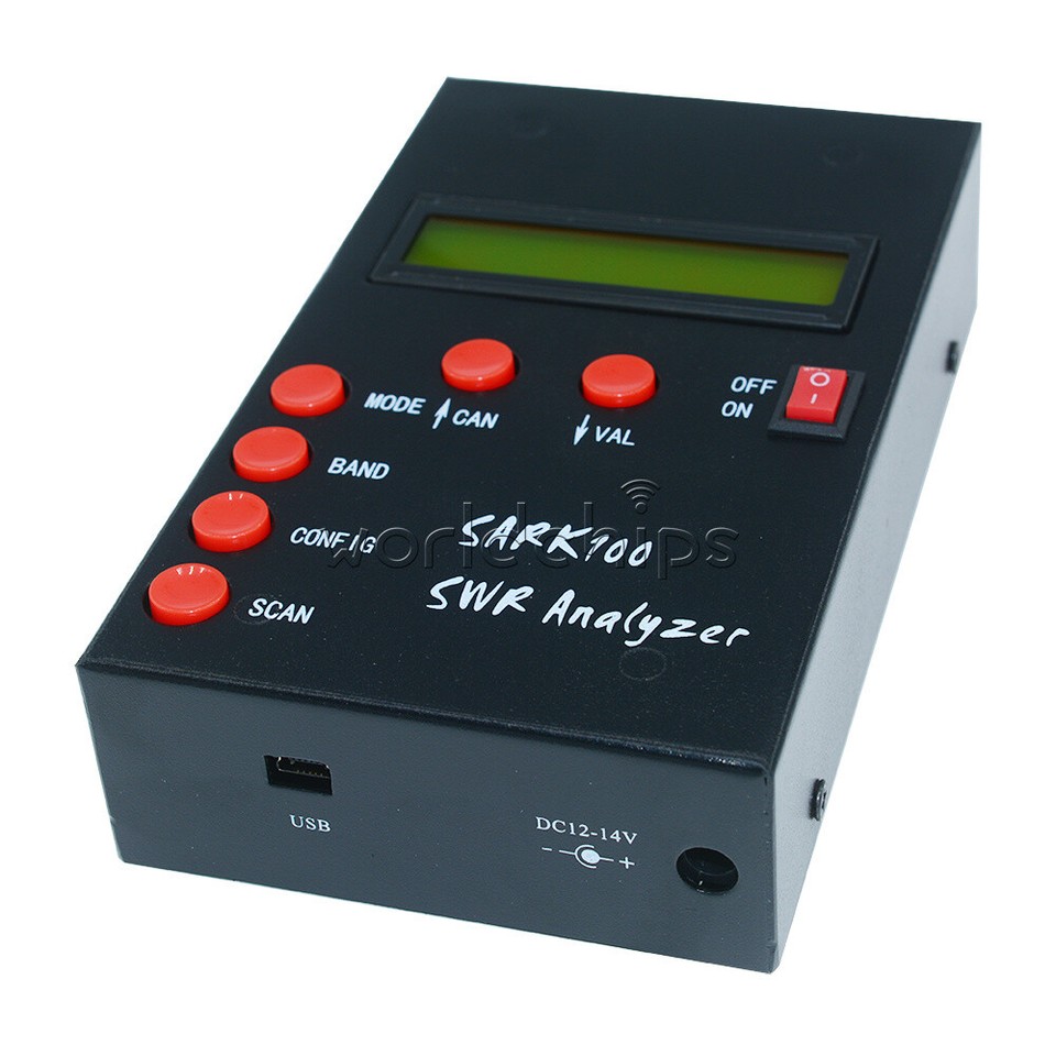 SARK100 1-60MHz HF Antenna Analyzer SWR LCR Meter For Ham Radio ...