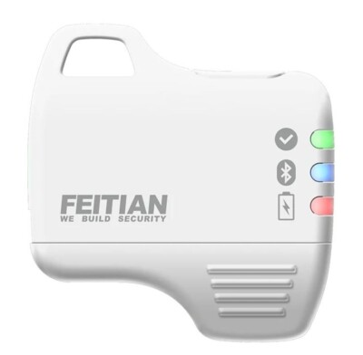 FEITIAN MultiPass FIDO2 FIDO U2F USB-C NFC BLE 4.0 Security Key Fob ...