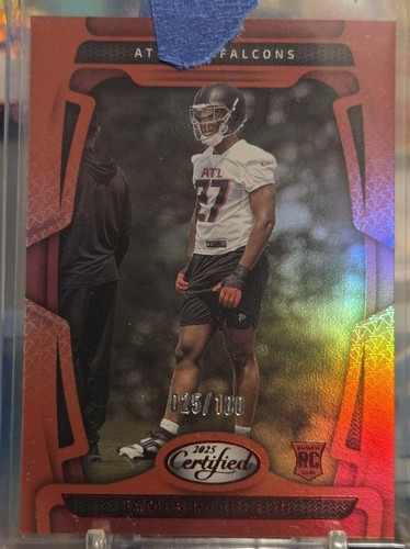 2025 Certified James Pearce Jr Red Mirror RC #/100 - Falcons Color ...