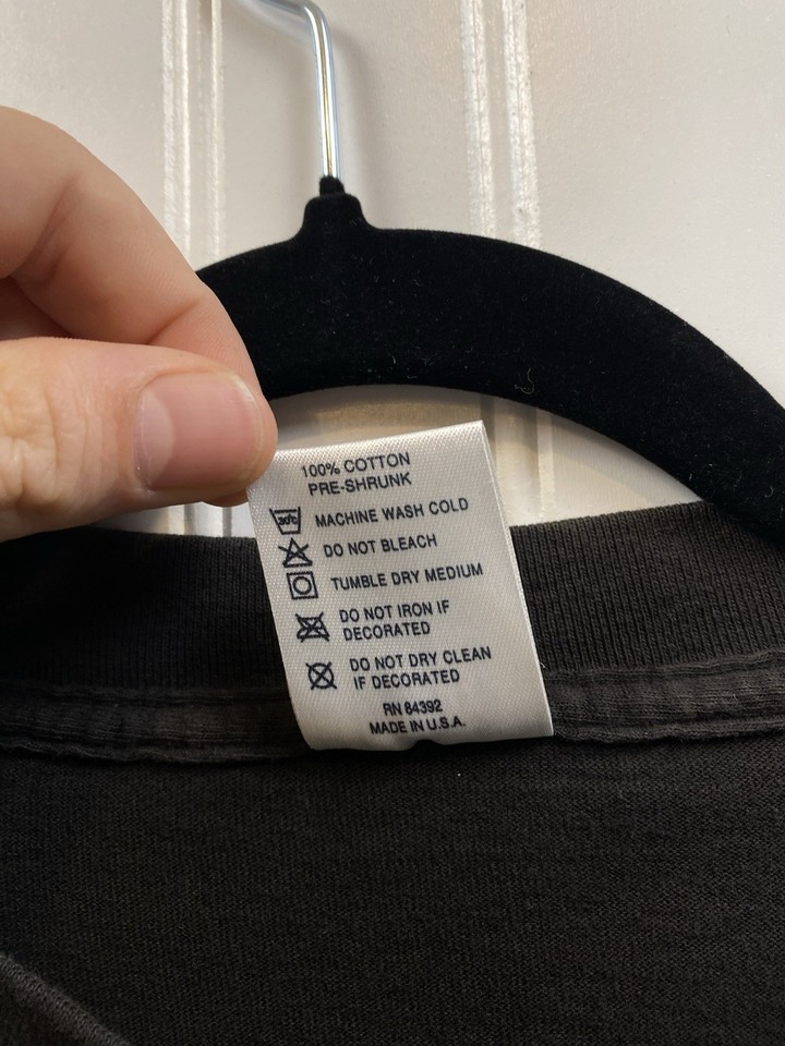 Vintage 90s Billy Ray Cyrus Tour Tshirt Men’s Cropped Medium Black Dog ...