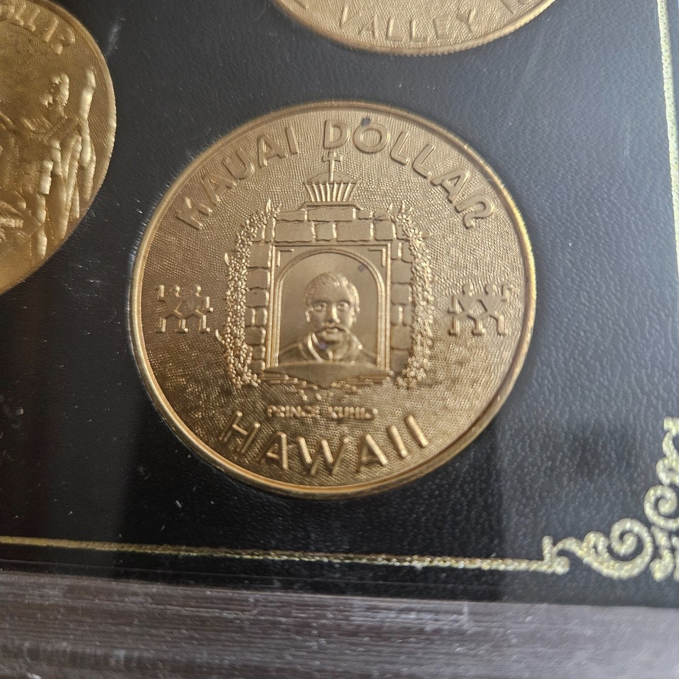 5x COINS OF HAWAII SET STATE OF HAWAIIAN DOLLARS AD CREATION RARE ...