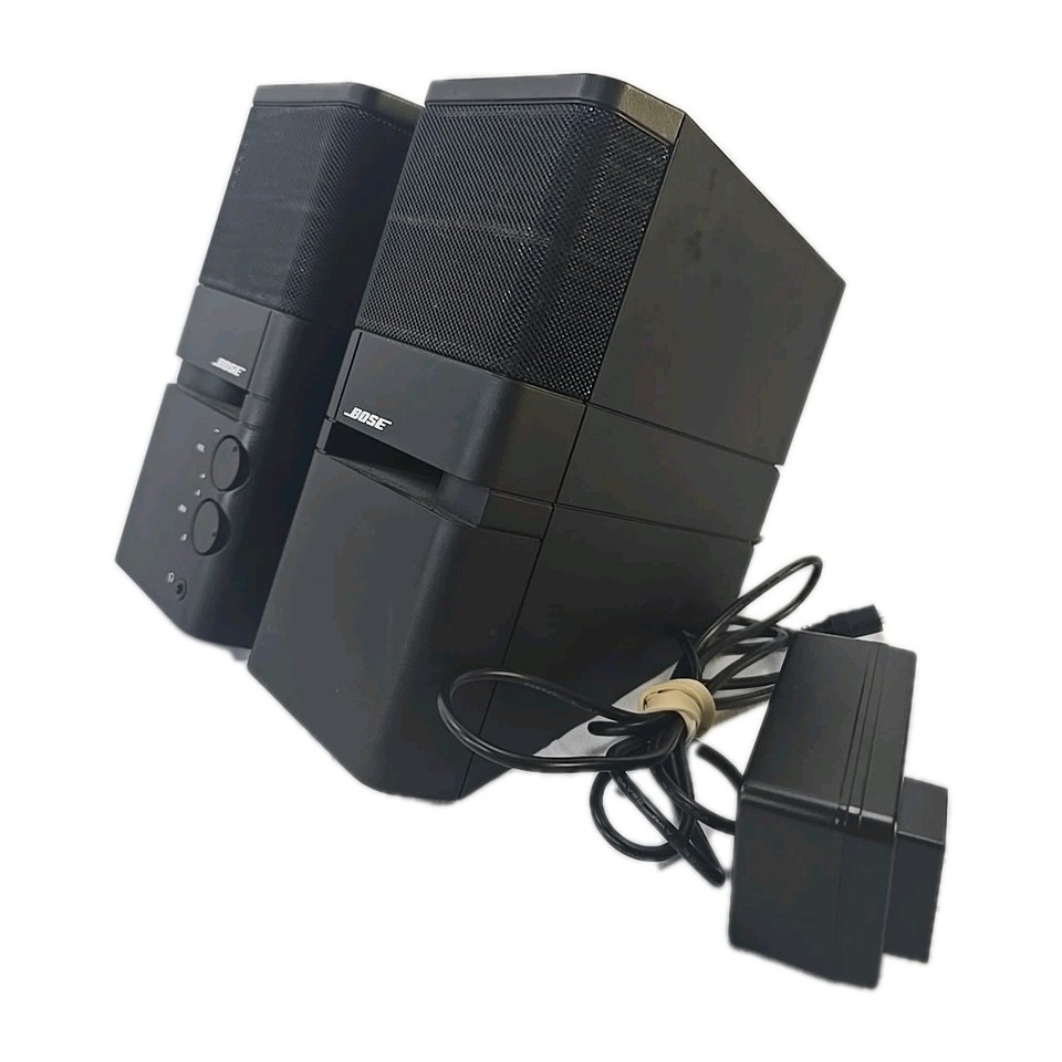 BOSE MEDIAMATE COMPUTER SPEAKERS W/POWER ADAPTER Tested Working! | eBay