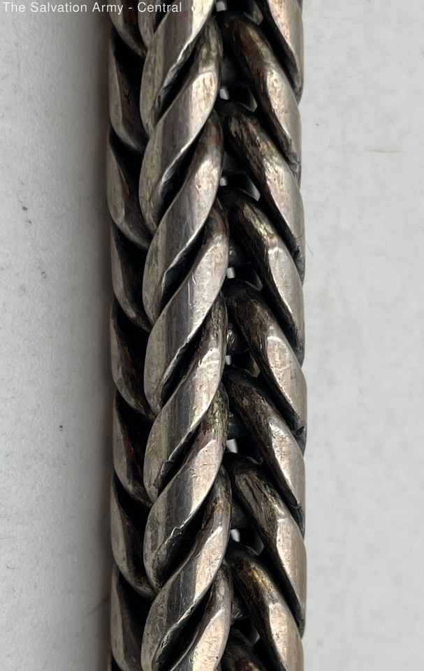 Modern 925 Sterling Silver Fine Jewelry Braided Chain Bracelet 100g | eBay