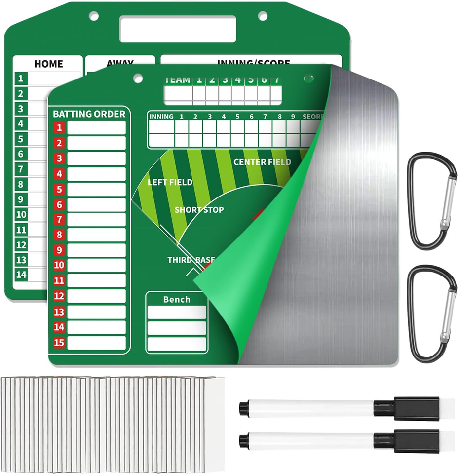 Metal Magnetic Baseball Lineup Board, Durable Softball Line up Board ...