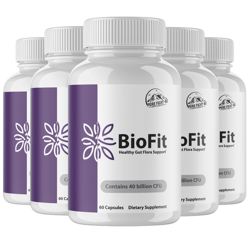 BioFit - Healthy Gut Flora Probiotics 40 Billion - 5 Bottles 300 ...