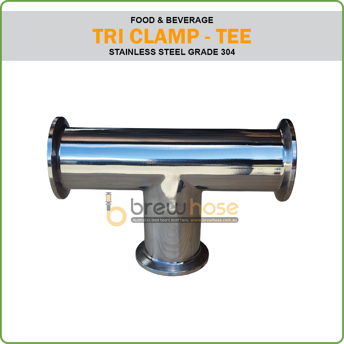 Tri Clamp 304 Stainless Fittings Clamps Seals Adaptors Tees Brewing ...