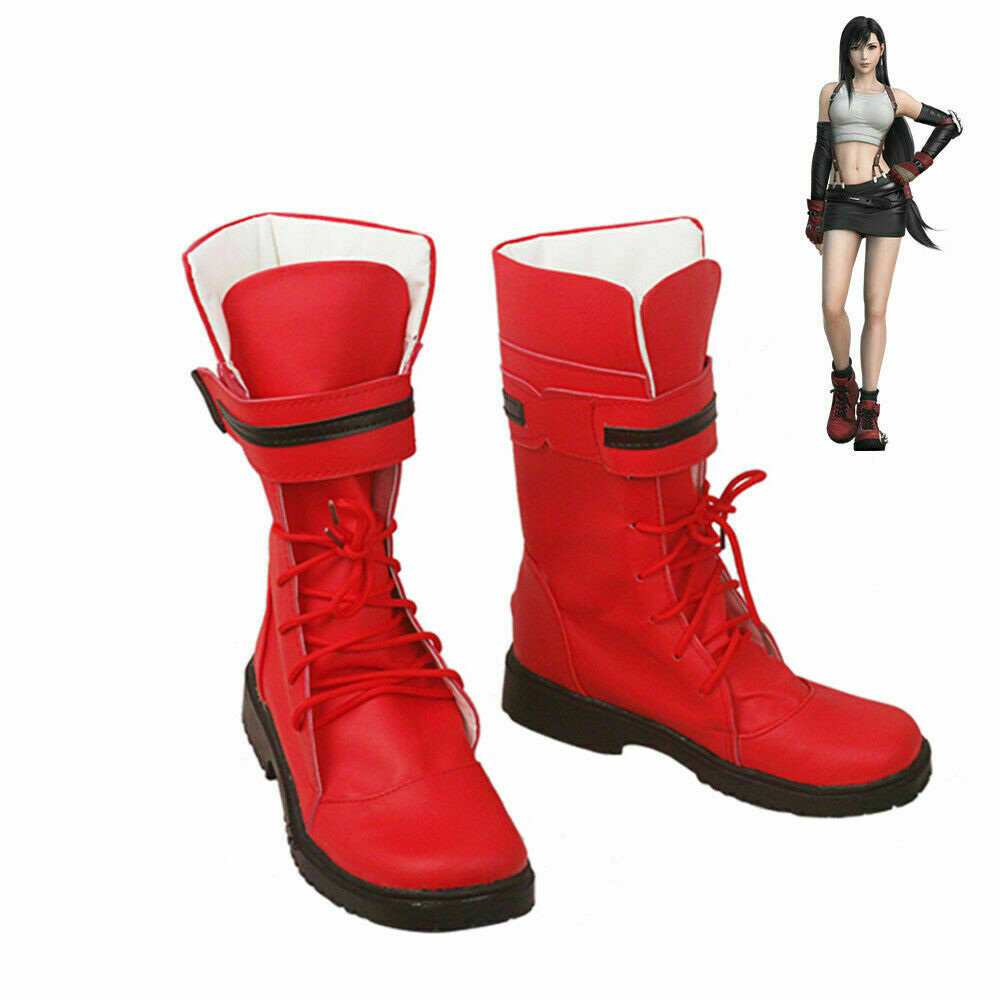 Tifa Lockhart Shoes Cosplay Final Fantasy VII Remake Women Boots & | eBay